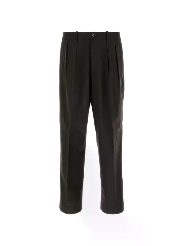 NINE:INTHE:MORNING Kai Logo-patch Trousers - Brown