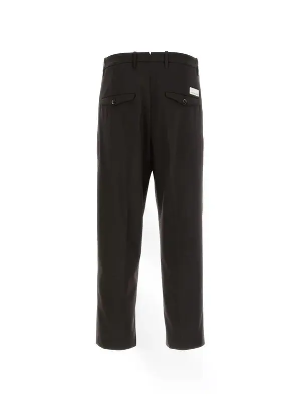 NINE:INTHE:MORNING Kai Logo-patch Trousers - Brown