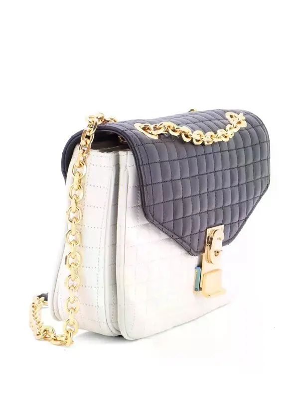 Celine C Bag Quilted Leather Shoulder Bag - Black
