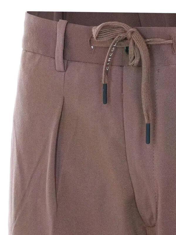 CIRCOLO 1901 Drawstring Waist Trousers - Brown
