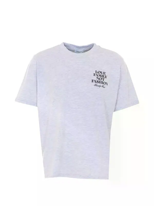 FAMILY FIRST Round Neck Print T-shirt