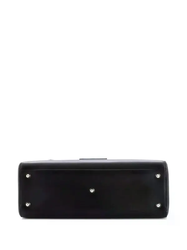Dior Lady Large Satchel Embellished Leather Patches - Black