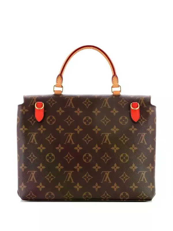 LOUIS VUITTON Marignan Handbag Monogram Canvas With Leather Shoulder Strap - Brown