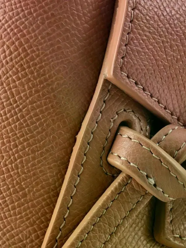 Celine Belt Bag Textured Leather Pico Shoulder Bag - Neutrals