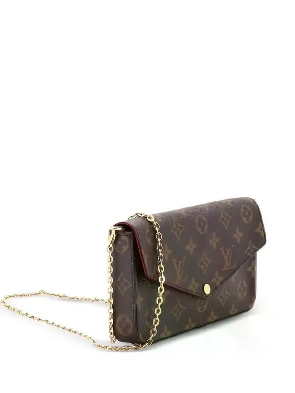 LOUIS VUITTON Felicie Pochette Monogram Canvas - Brown