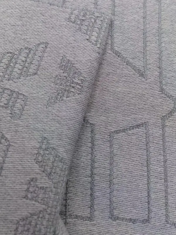 Emporio Armani Embroidered Frayed-edge Wool Scarf