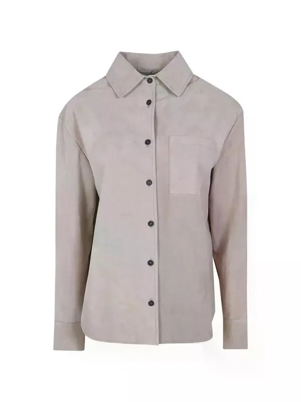 DRHOPE Pocket Suede Jacket