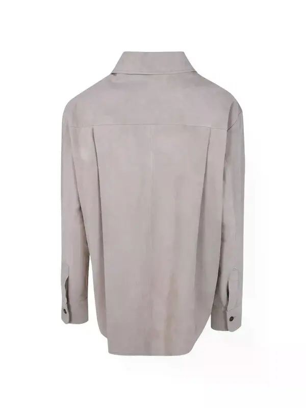 DRHOPE Pocket Suede Jacket
