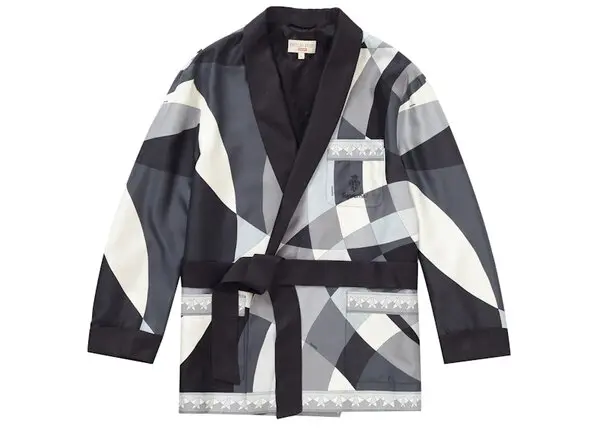 Supreme Emilio Pucci Silk Smoking Jacket - Black