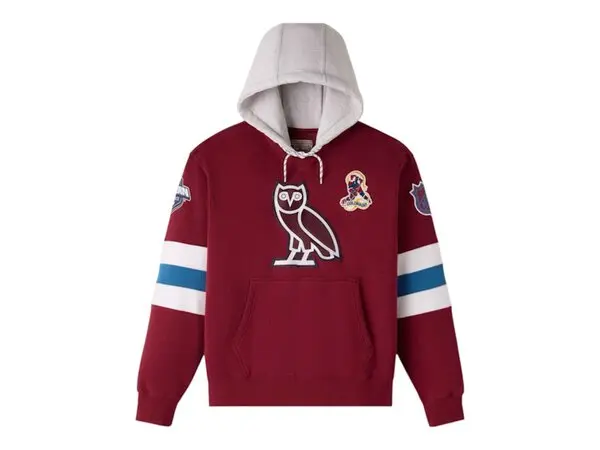 OVO X Nhl Colorado Avalanche Hoodie - Burgundy