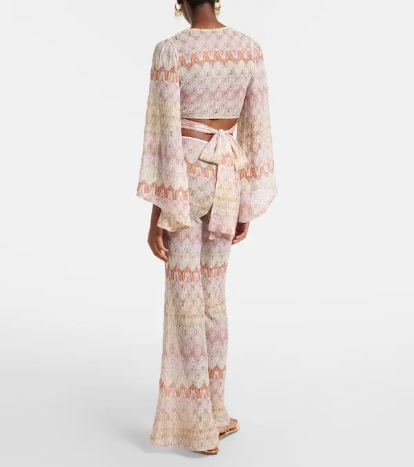 Missoni Zigzag Lame Flared Trousers