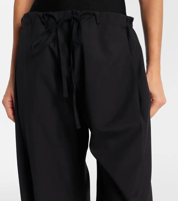 Khaite Rohen Wide-leg Pants - Black