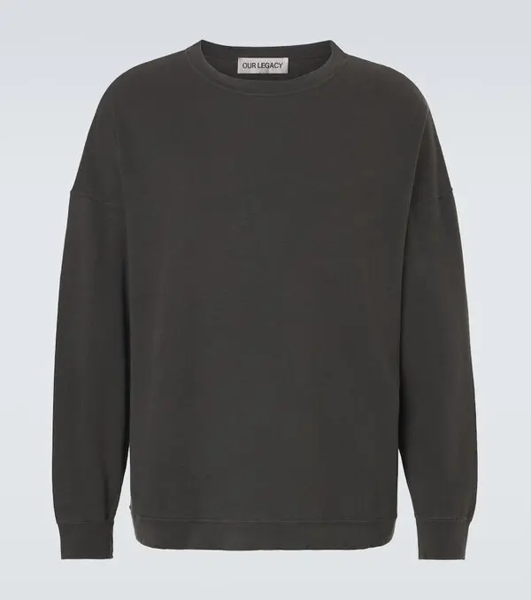 Our Legacy Cotton And Linen-blend Sweatshirt