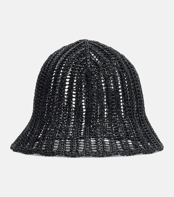 Brunello Cucinelli Woven Bucket Hat - Black