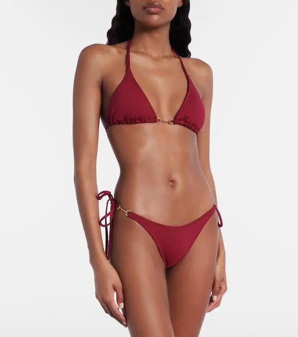 Melissa Odabash Menorca Bikini Top - Burgundy