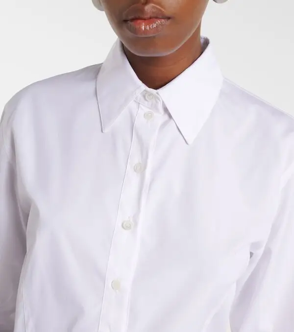 Stella McCartney Peplum Cotton Poplin Shirt