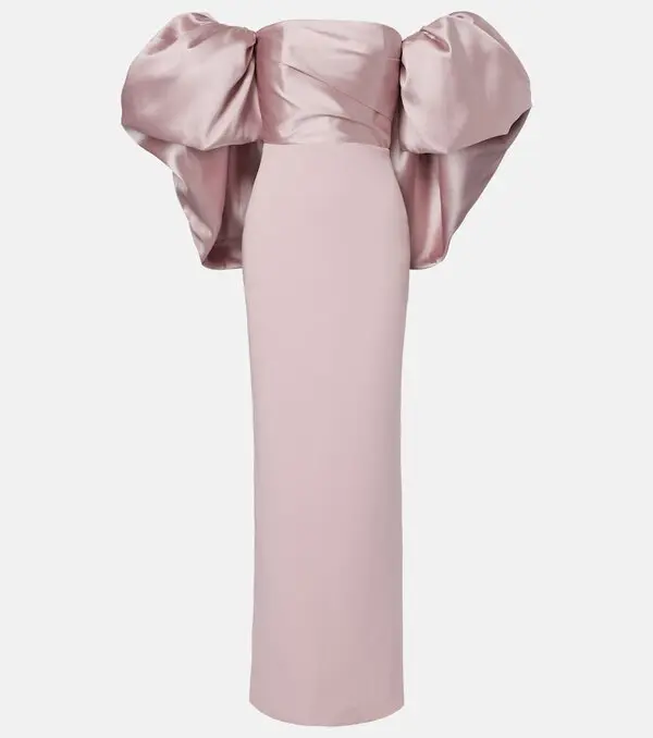 Solace London Floris Off-shoulder Gown