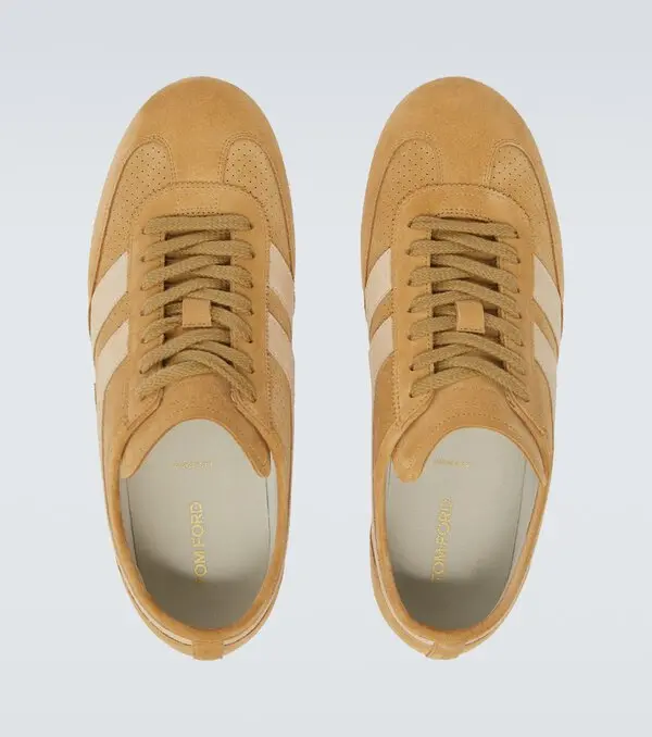 TOM FORD Brook Suede Sneakers - Beige