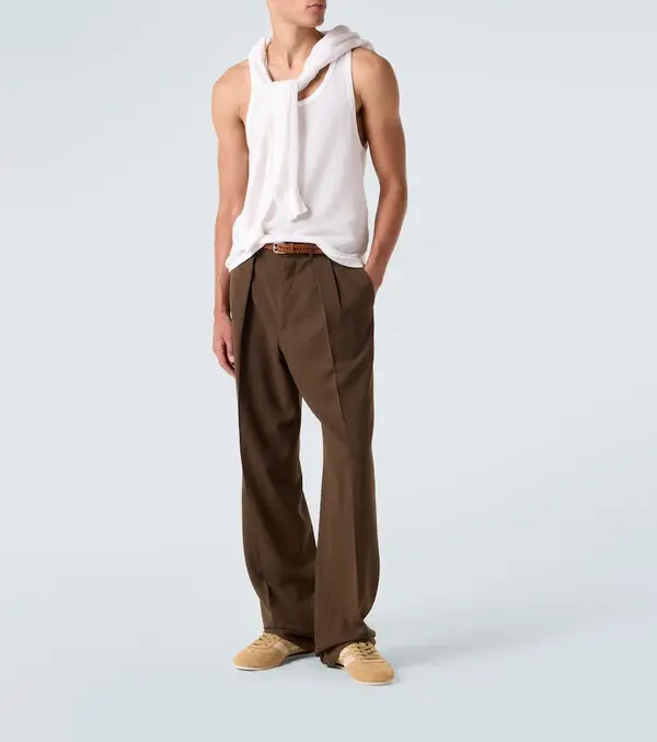 TOM FORD Brook Suede Sneakers - Beige