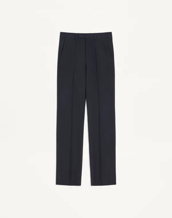Valentino Garavani Wool Trousers - Dark Blue