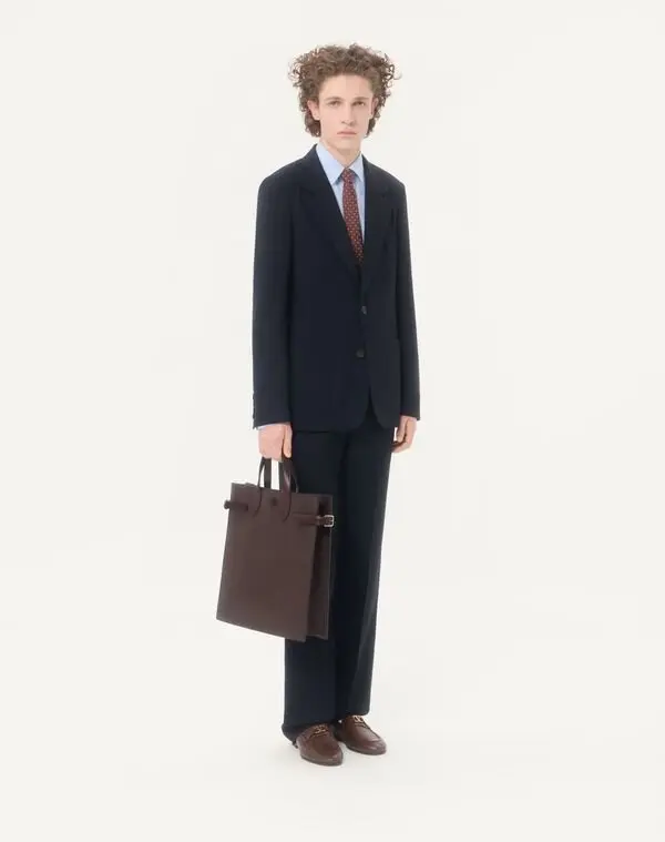 Valentino Garavani Wool Trousers - Dark Blue