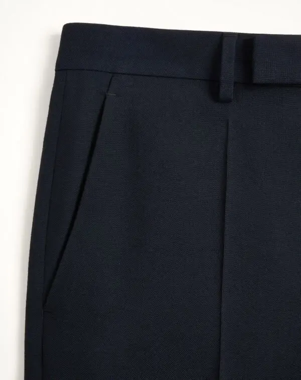 Valentino Garavani Wool Trousers - Dark Blue