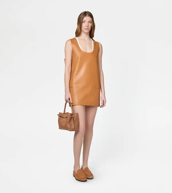 TOD'S Leather Mini Dress