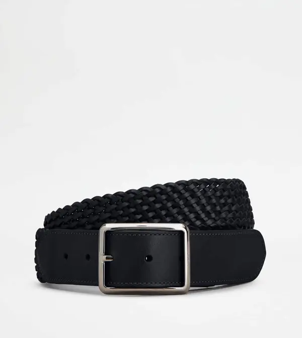 TOD'S Belt In Woven Calfskin Leather