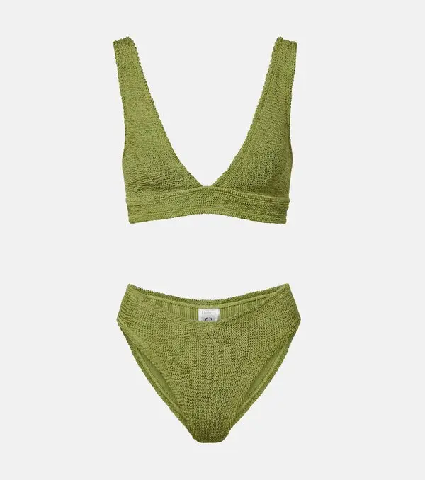 Hunza G Angel Bikini Two Piece Set - Green