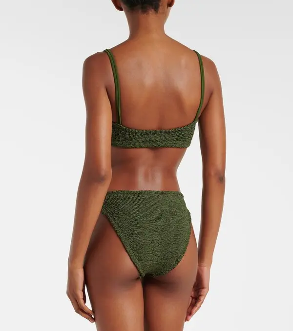 Hunza G Cassie Beaded Bikini - Green