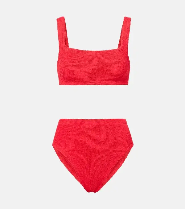 Hunza G Patricia Two-piece Bikini Set - Red