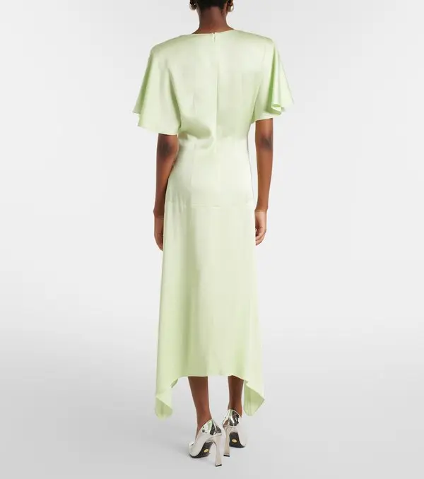 Stella McCartney Envers Satin Midi Dress