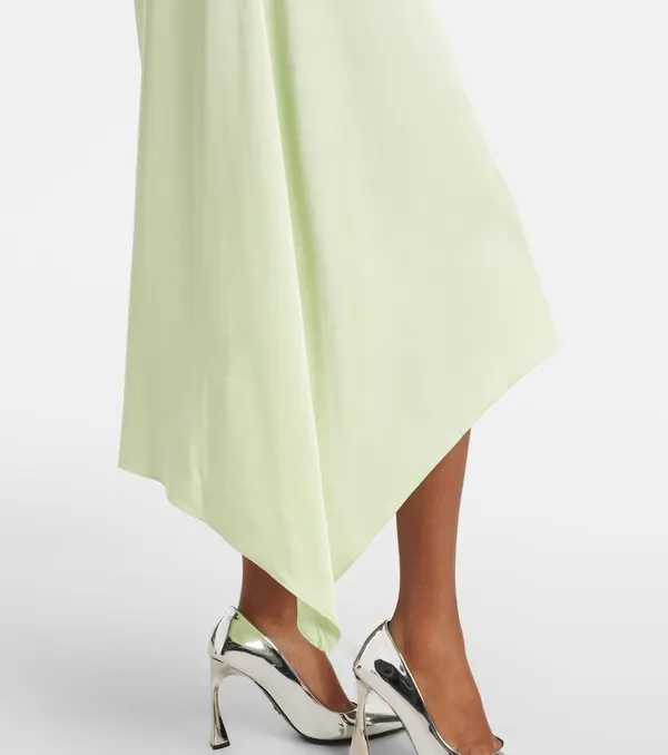 Stella McCartney Envers Satin Midi Dress