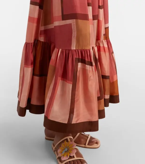 Zimmermann Como Printed Silk Maxi Skirt