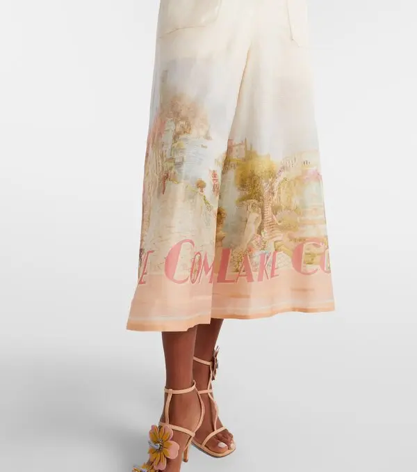 Zimmermann Como Linen And Silk Jumpsuit