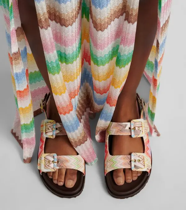 Missoni Mia Zigzag Slingback Sandals - Multicoloured