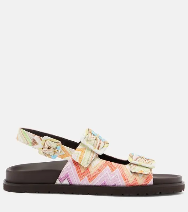 Missoni Mia Zigzag Slingback Sandals - Multicoloured