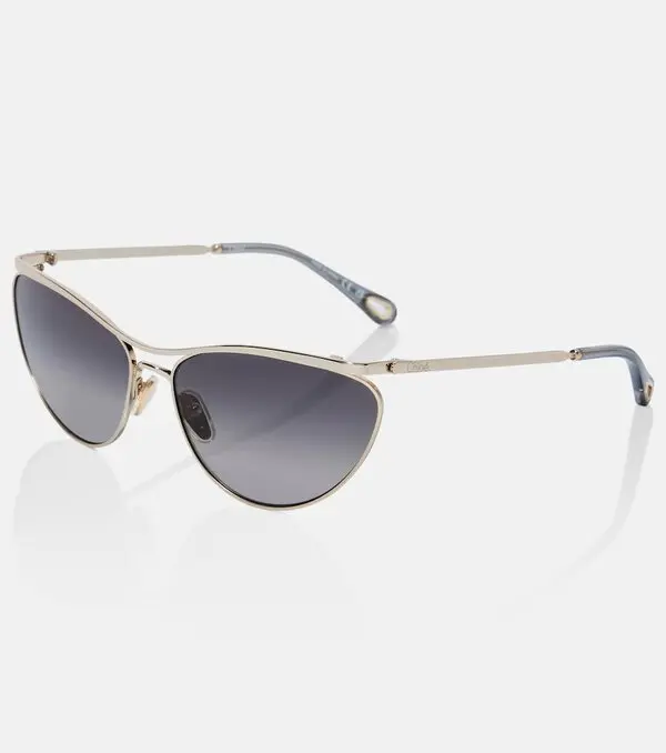 Chloé Uma Cat-eye Sunglasses - Gold