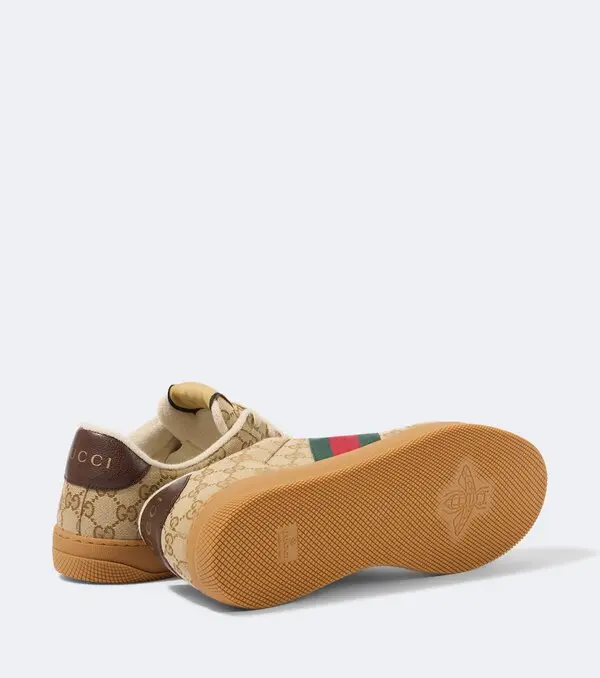 Gucci Screener Gg Canvas Sneakers - Brown
