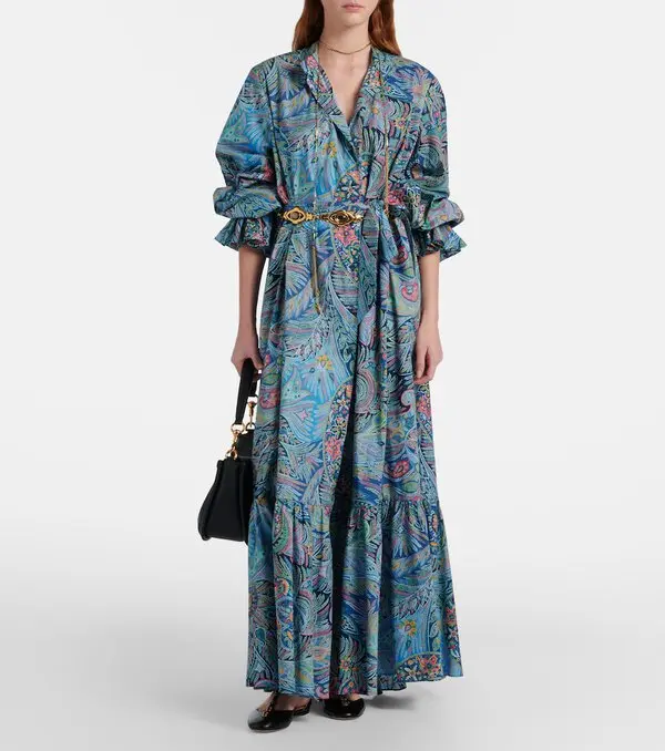 Etro Paisley Cotton-blend Shirt Dress - Multicoloured
