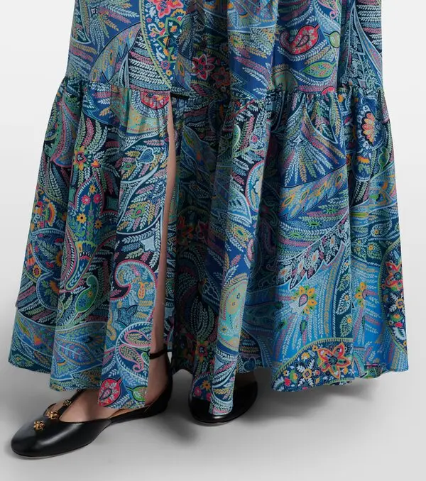 Etro Paisley Cotton-blend Shirt Dress - Multicoloured