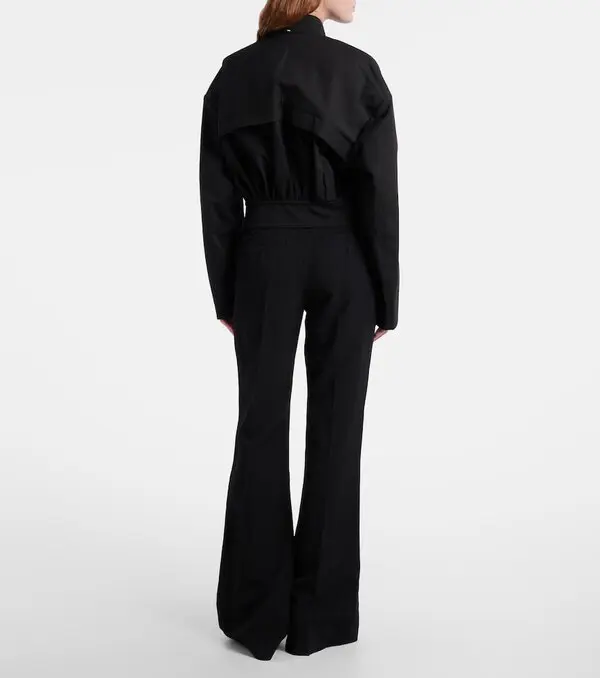Sportmax Piacere Flared Trousers - Black