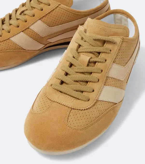 TOM FORD Brook Suede Sneakers - Beige