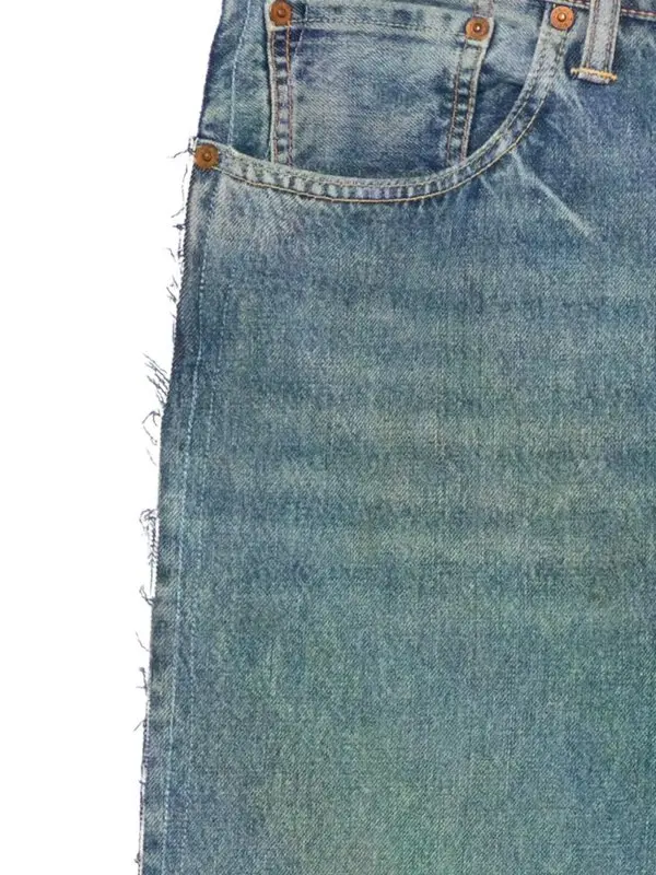PROTOTYPES Frayed Straight-leg Jeans