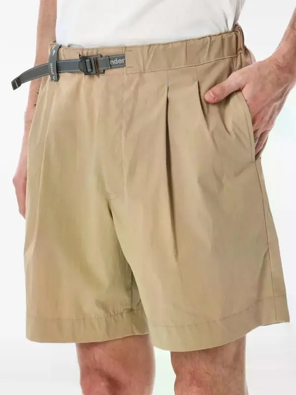 AND WANDER Pleated Belted Shorts