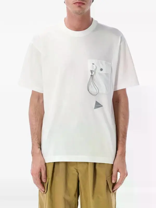 AND WANDER Flap-pocket T-shirt