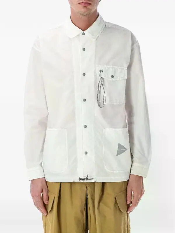 AND WANDER Flap-pocket Overshirt
