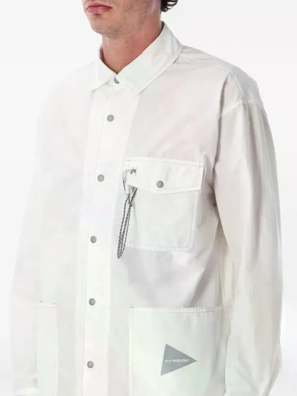 AND WANDER Flap-pocket Overshirt