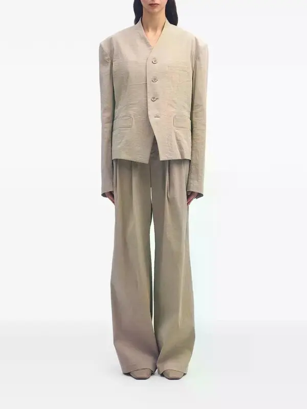 Issey Miyake Belt-loops Wide Leg Pants