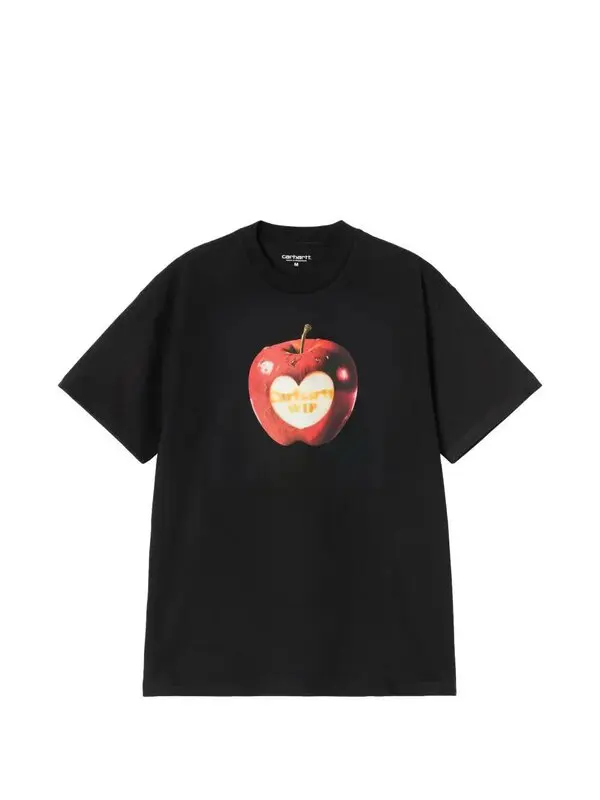Carhartt Work In Progress Spoiled Short-sleeved Cotton T-shirt - Black